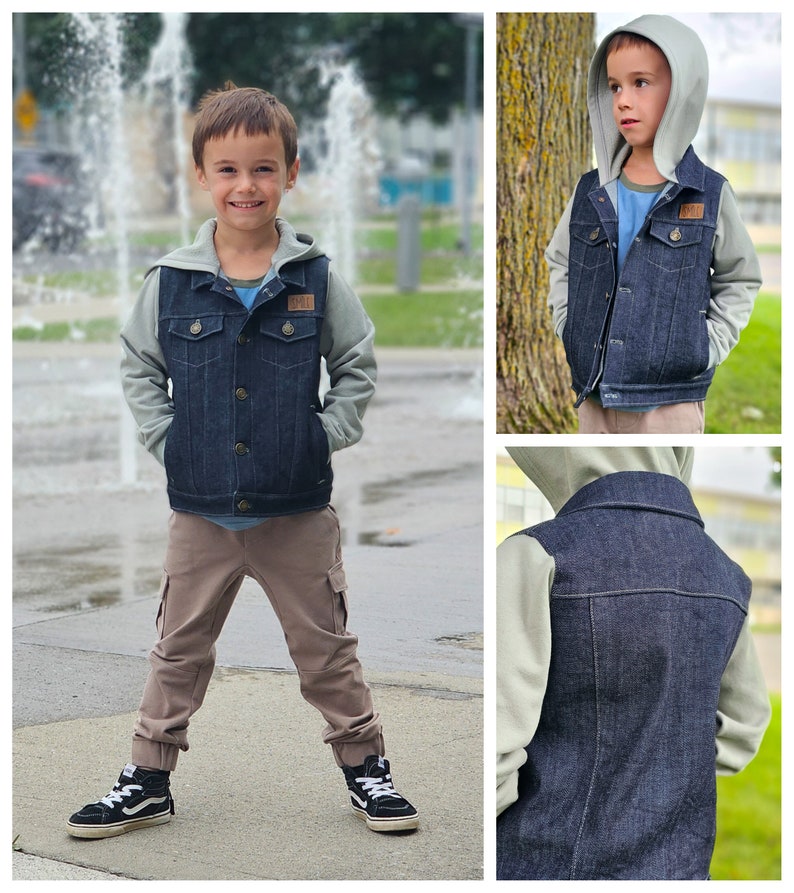 Kid's Denim Jacket PDF Sewing Pattern - Etsy