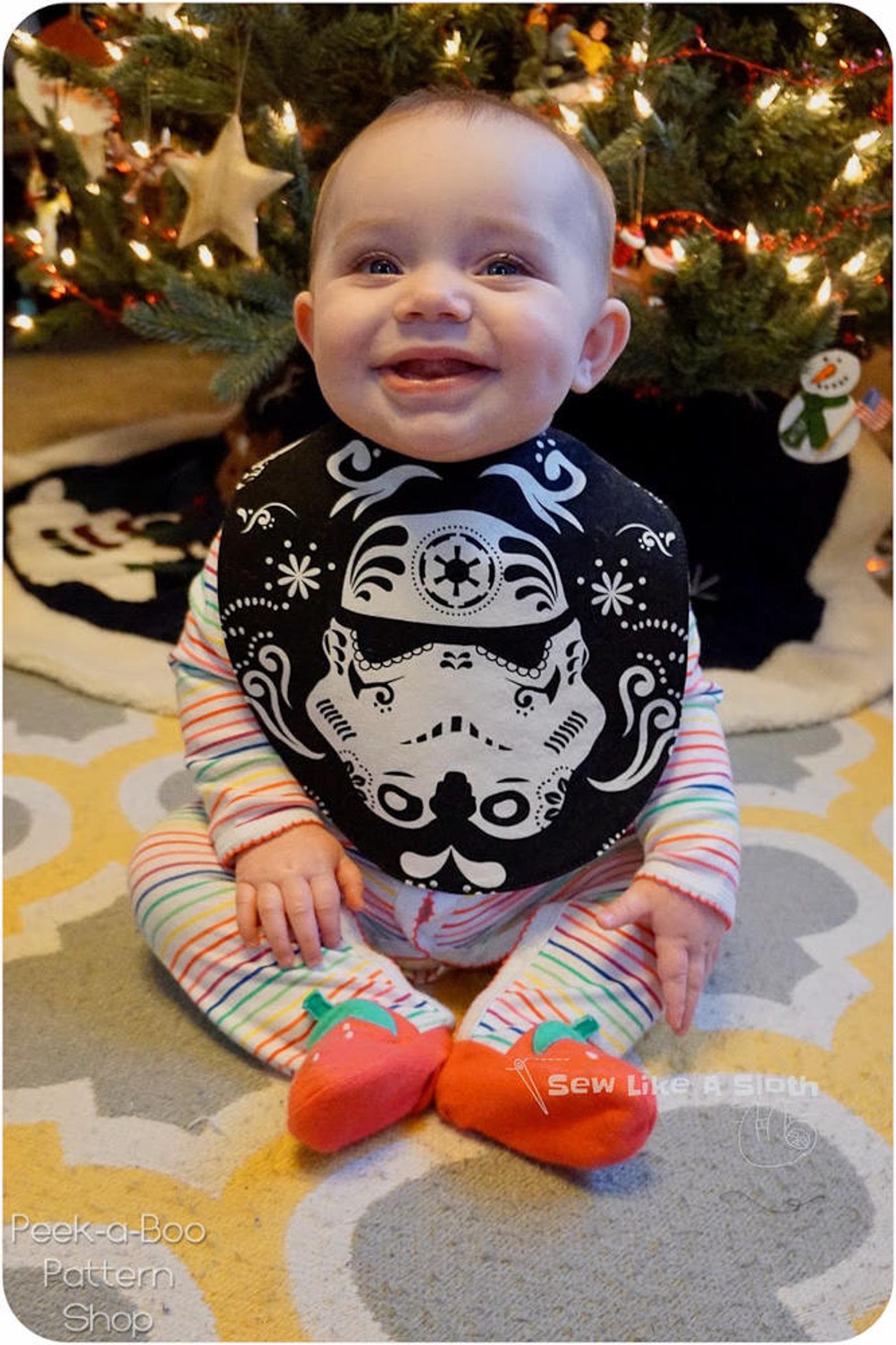 Houdini Bib Sewing Pattern / Full Coverage Baby Bib / Bib With Snaps ...