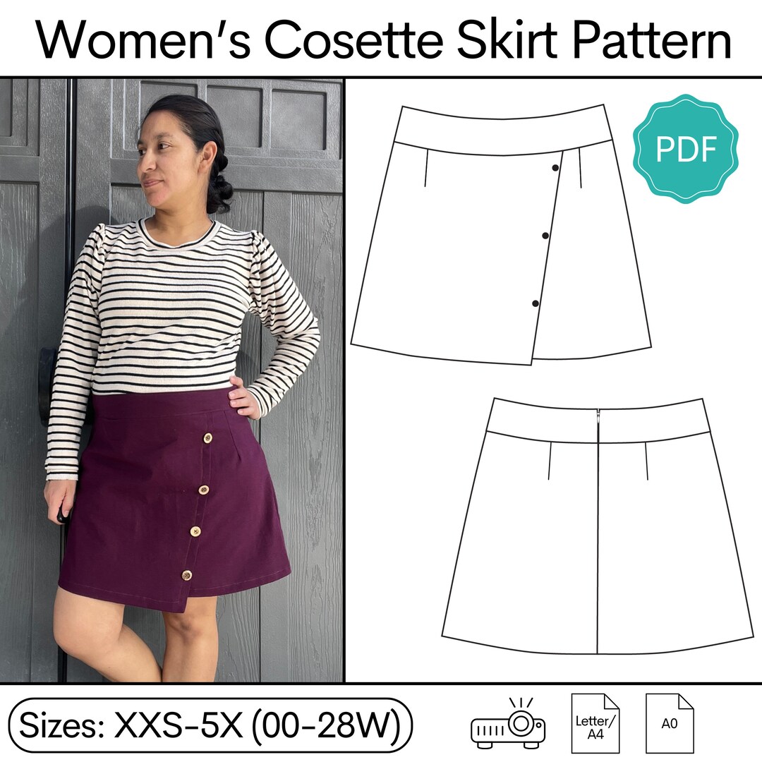 Women's Cosette Skirt Pattern - Etsy