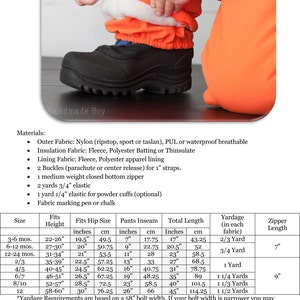 Blizzard Buddy Snow Pants: Snow Pants Sewing Pattern, Snow Bibs Pattern ...