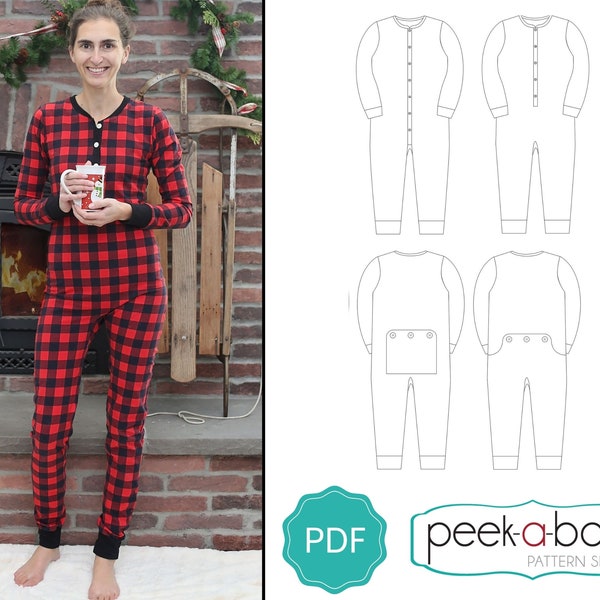 Long Johns Pattern - Etsy