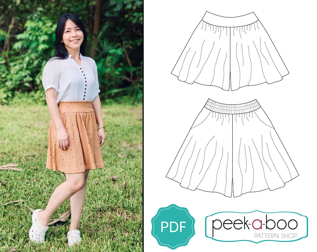 Women's Culottes PDF Sewing Pattern - Etsy