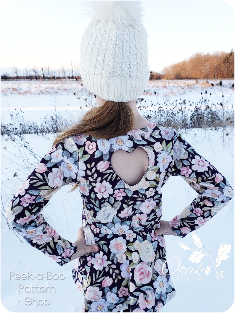 Juliet Dress & Top PDF Sewing Pattern: Bow Back Dress Heart - Etsy Canada