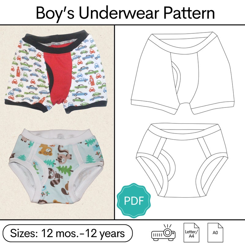 Underwear Pattern - Etsy