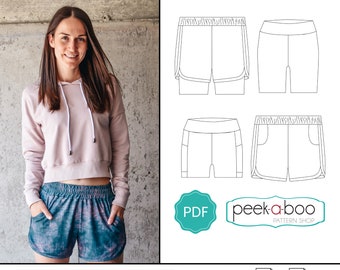 Shorts Sewing Pattern PDF, Denim Shorts Pdf Pattern - Etsy