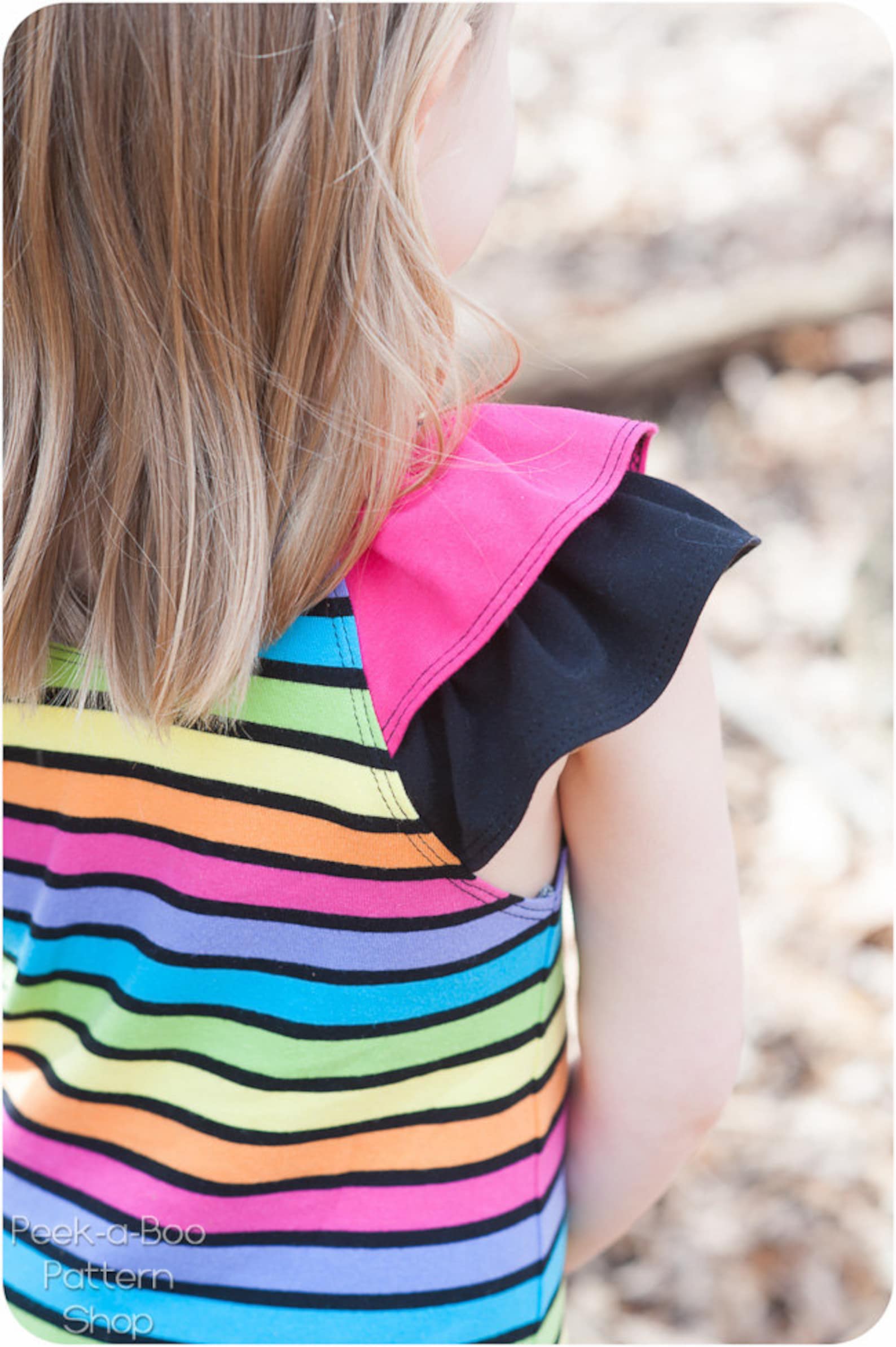 Flutterby Dress and Top PDF Sewing Pattern: Flutter Sleeve Top Pattern ...