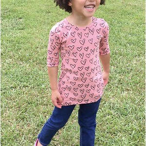 Delaney Dress & Tunic PDF Sewing Pattern: Girls Tunic Pattern, Girls ...