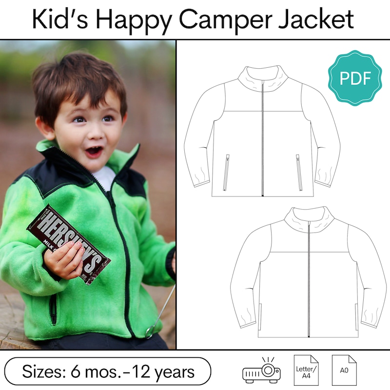 Fleece Kids Pattern - Etsy UK
