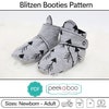 Snowbound Slipper Boots Sewing Pattern - Etsy