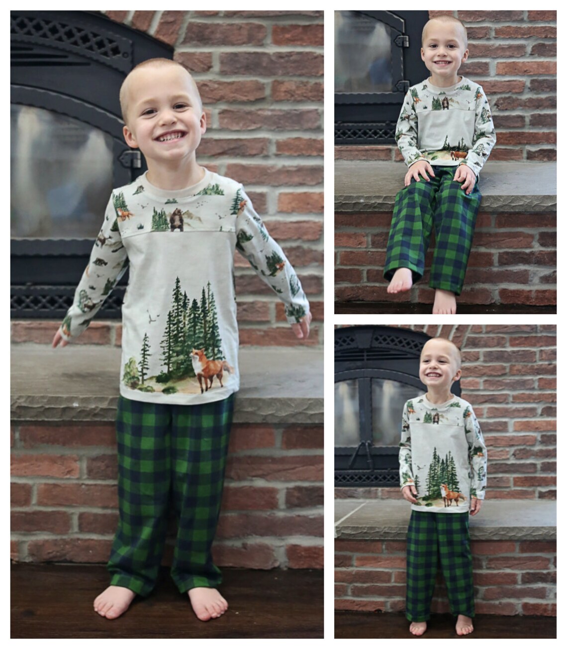 Kid's Night Owl Pajamas PDF Sewing Pattern - Etsy