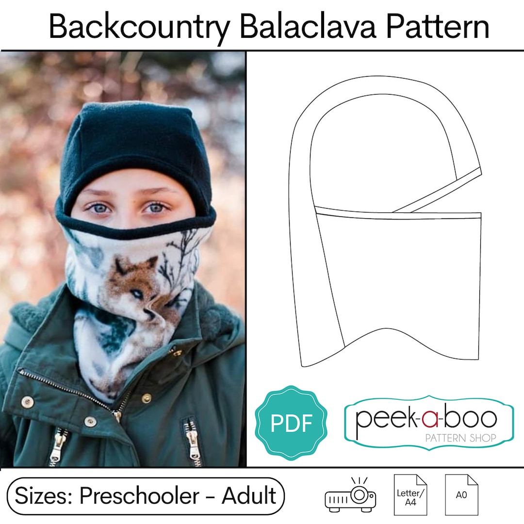 Backcountry Balaclava Sewing Pattern - Etsy
