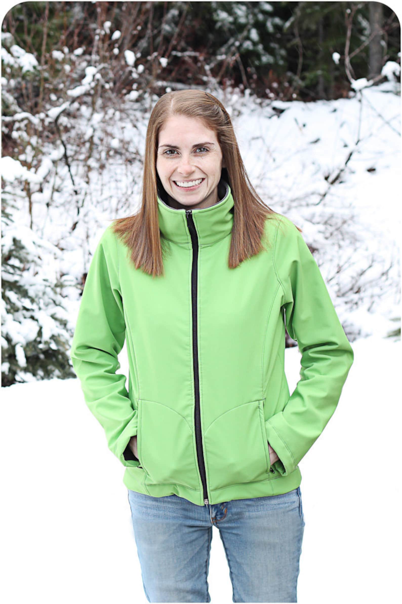 Cascade Fleece Jacket Pattern: Women's Jacket Sewing Pattern, Fleece ...