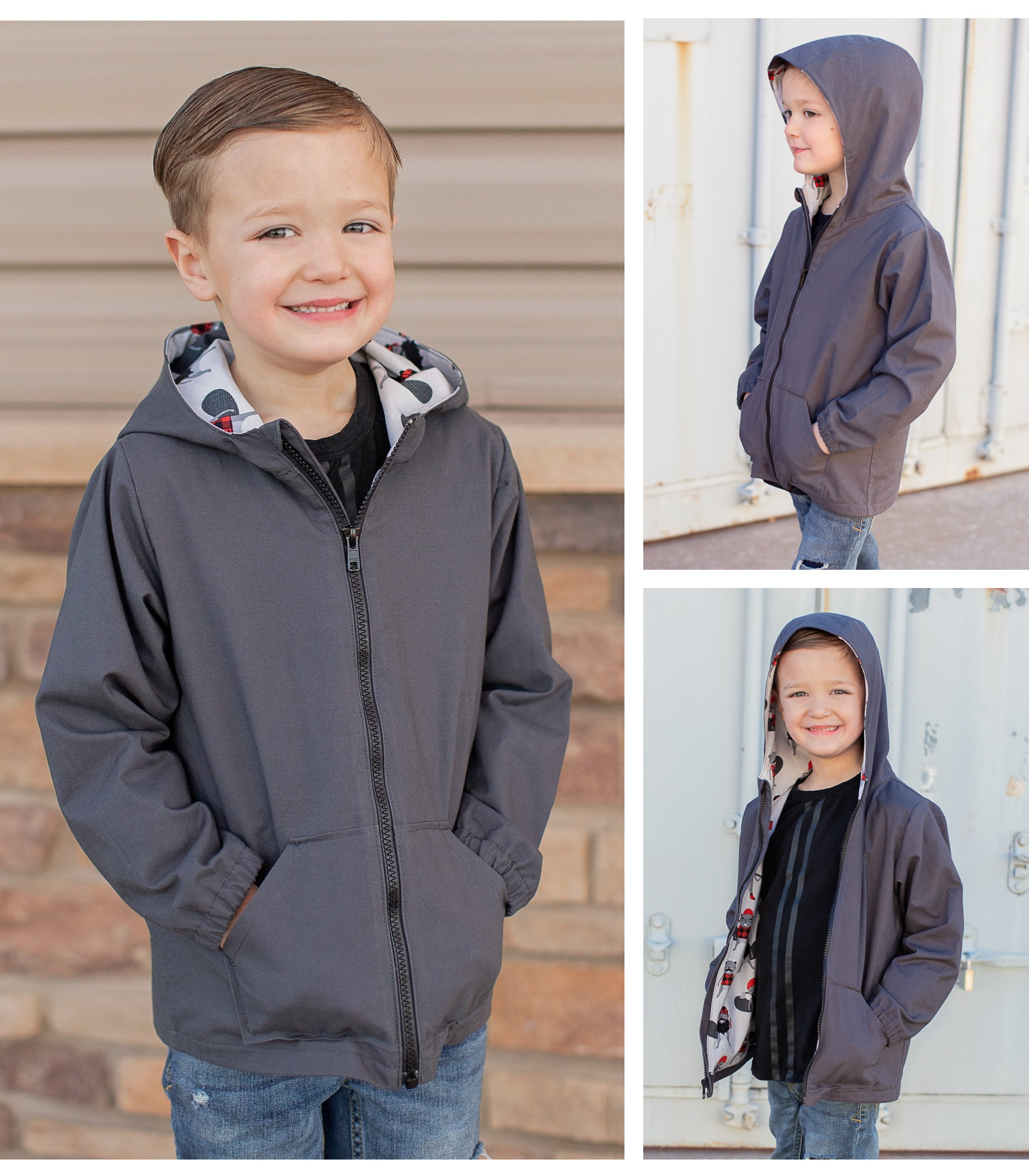 Kid's Zephyr Windbreaker Sewing Pattern - Etsy