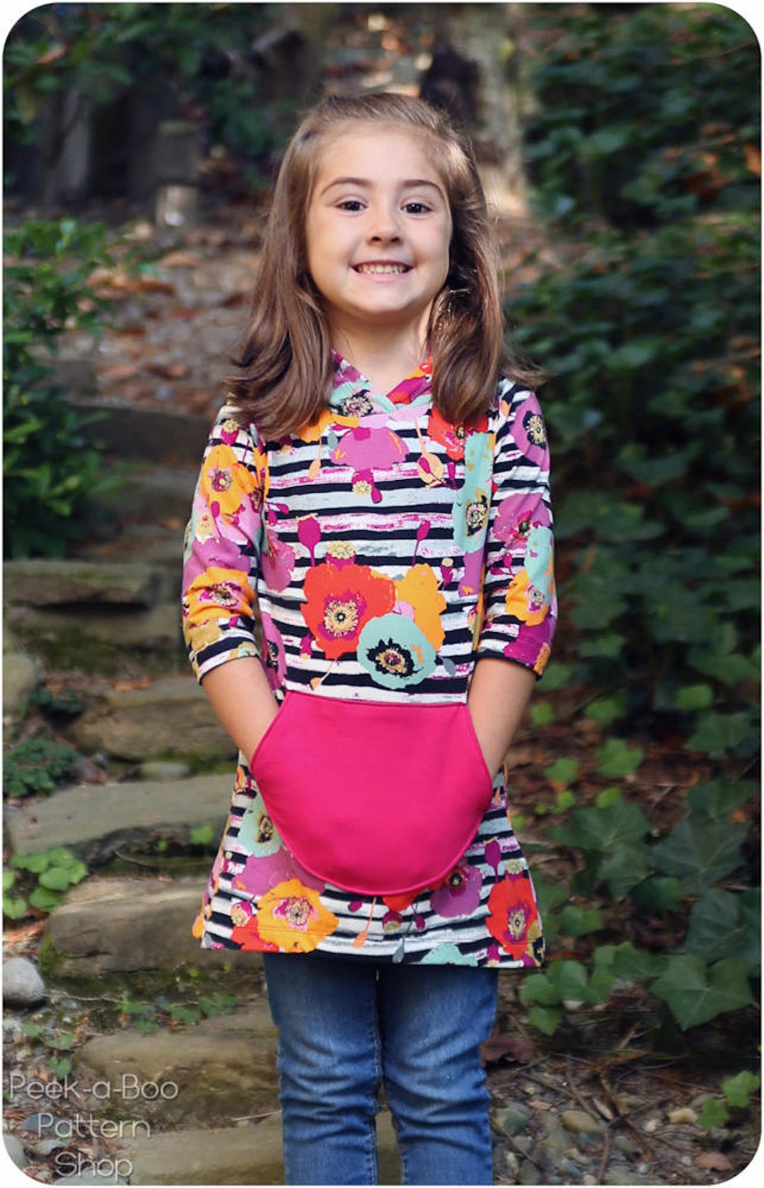 Delaney Dress & Tunic PDF Sewing Pattern: Girls Tunic Pattern, Girls ...