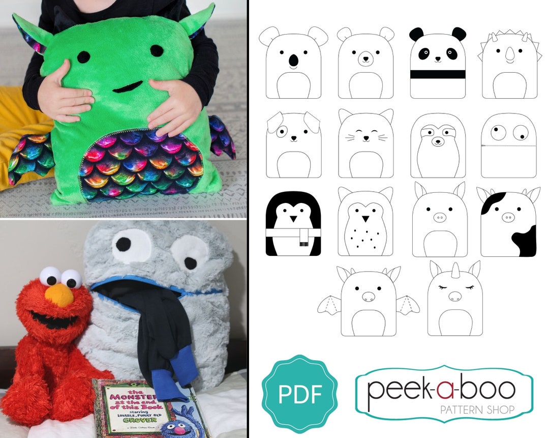 Pocket Pillow Pal PDF Sewing Pattern - Etsy