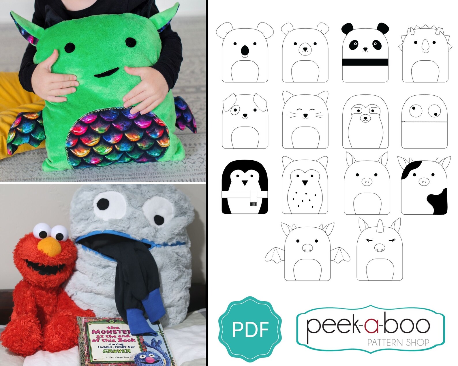 Pocket Pillow Pal PDF Sewing Pattern - Etsy