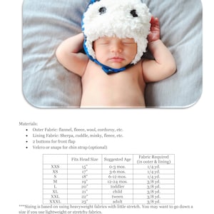 Aviator Hat PDF Sewing Pattern: Winter Hat PDF Pattern, Aviator Hat PDF ...