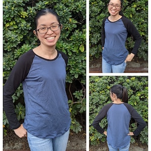 Women's Essential Raglan PDF Sewing Pattern - Etsy