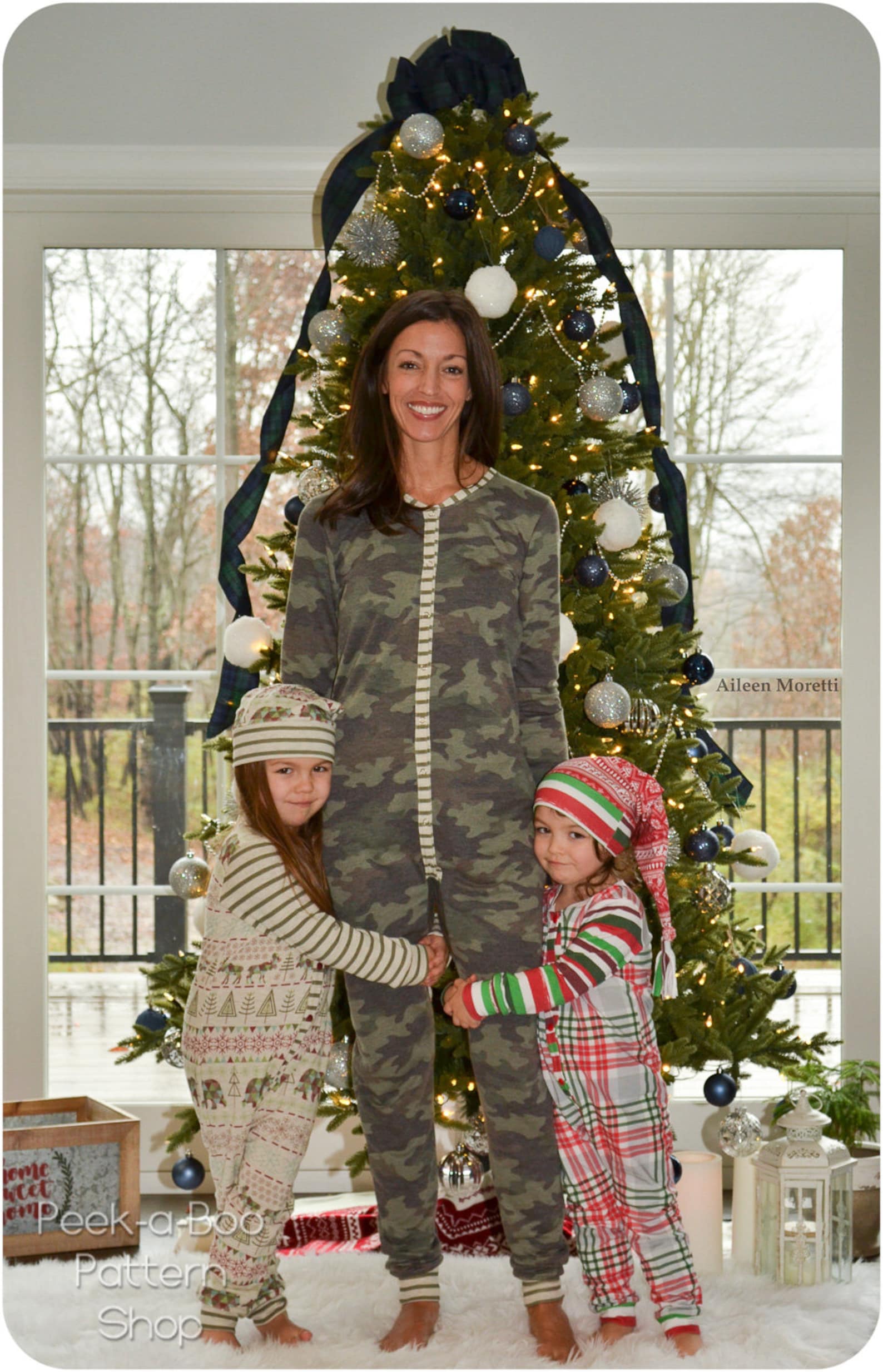 Adult Long Johns PDF Sewing Pattern: Adult One-piece Pajamas, Adult ...