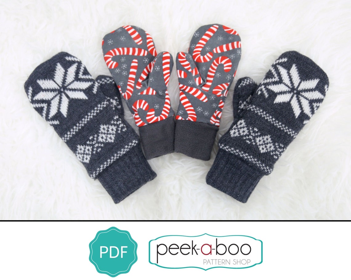 Mistletoe Mittens PDF Sewing Pattern - Etsy