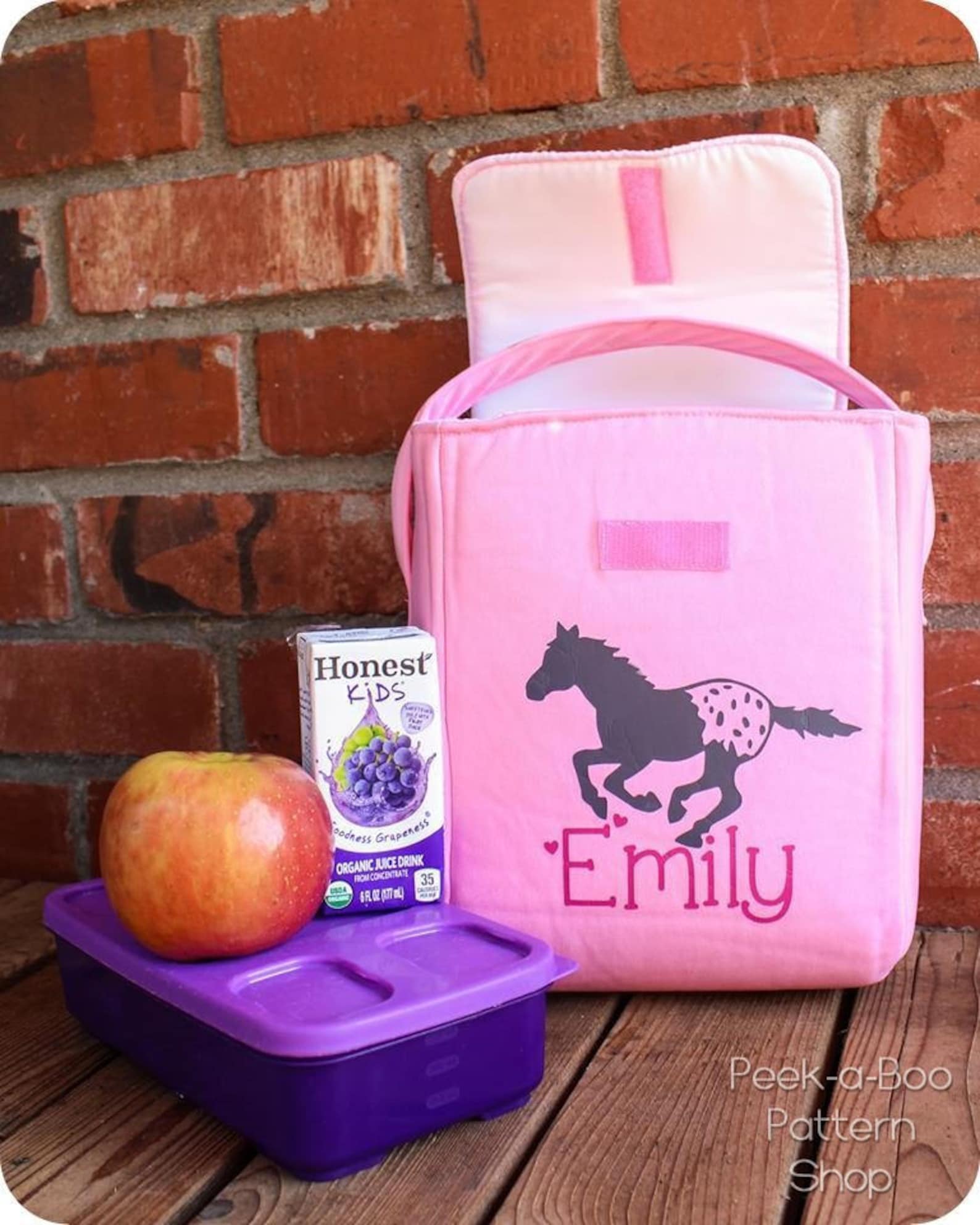 Grab N' Go Lunch Bag Sewing Pattern, Lunch Box Sewing Pattern - Etsy