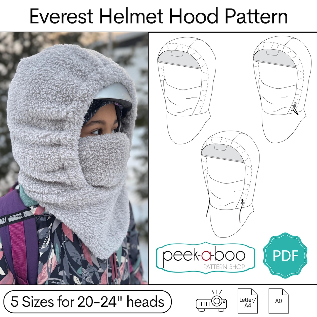 Everest Helmet Hood Pattern - Etsy