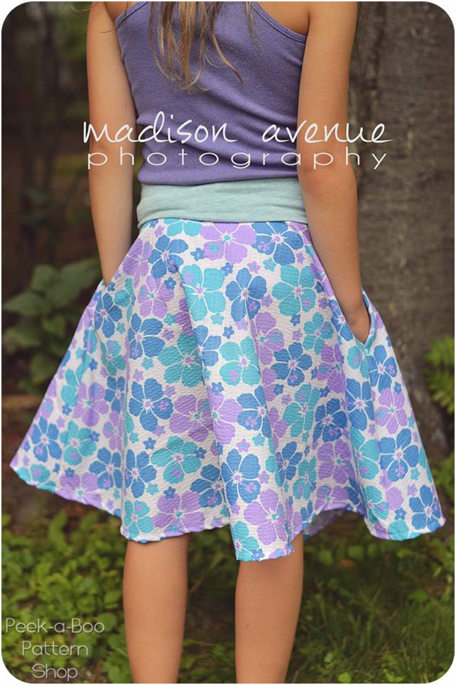 Spunky Girl Skater Skirt PDF Sewing Pattern for Girls - Etsy