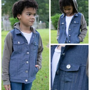 Kid's Denim Jacket PDF Sewing Pattern - Etsy