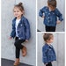 Kid's Denim Jacket PDF Sewing Pattern - Etsy