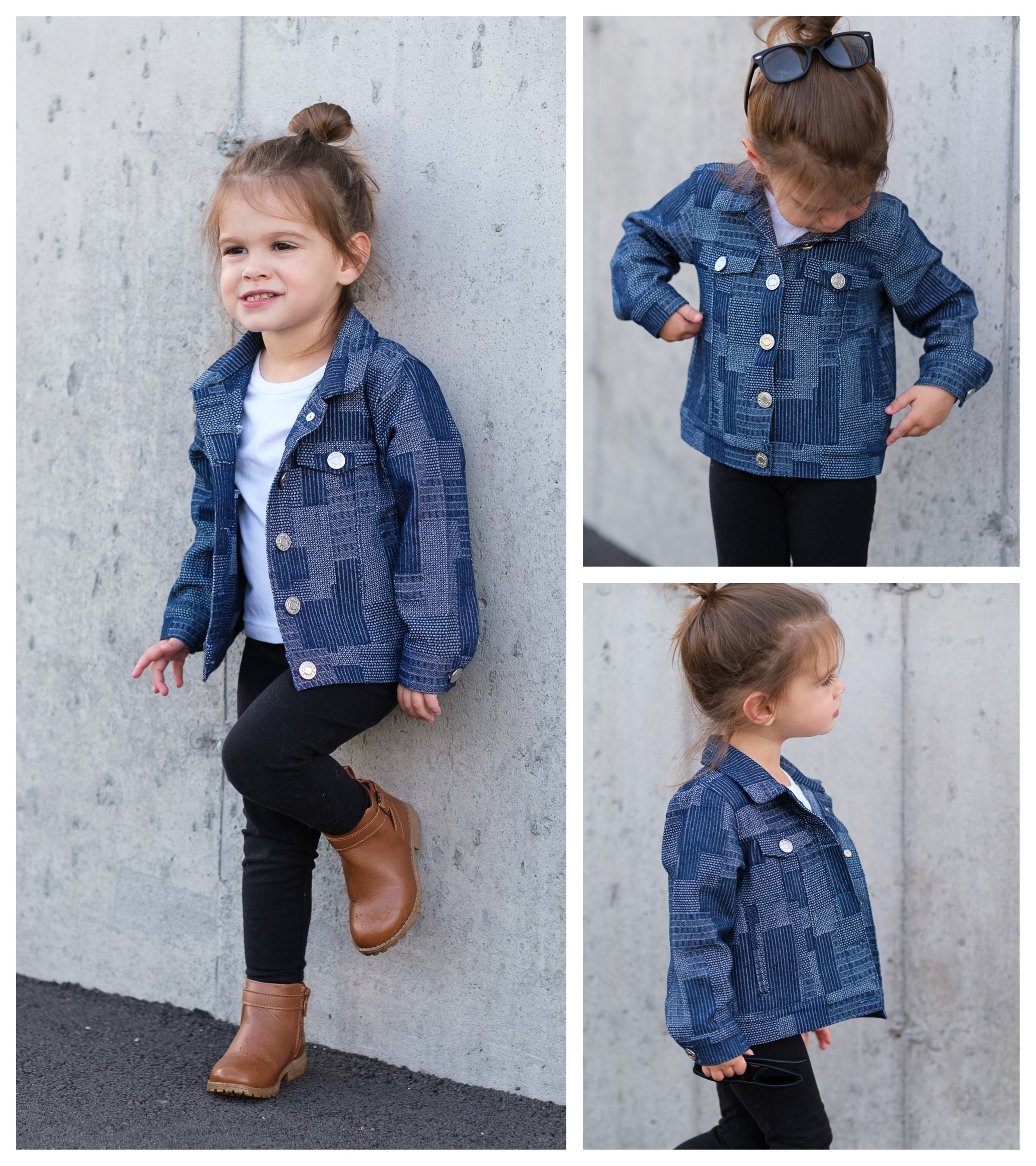 Kid's Denim Jacket PDF Sewing Pattern - Etsy