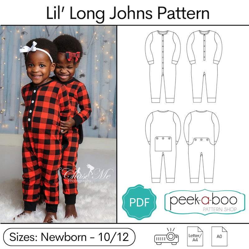 Long Johns Pattern - Etsy