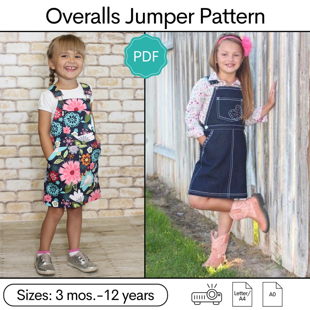 Oopsy Daisy Overalls Jumper: Jumper Sewing Pattern, Jumperalls ...