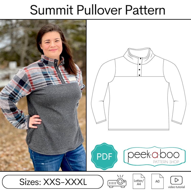 Pullover Sewing Pattern - Etsy