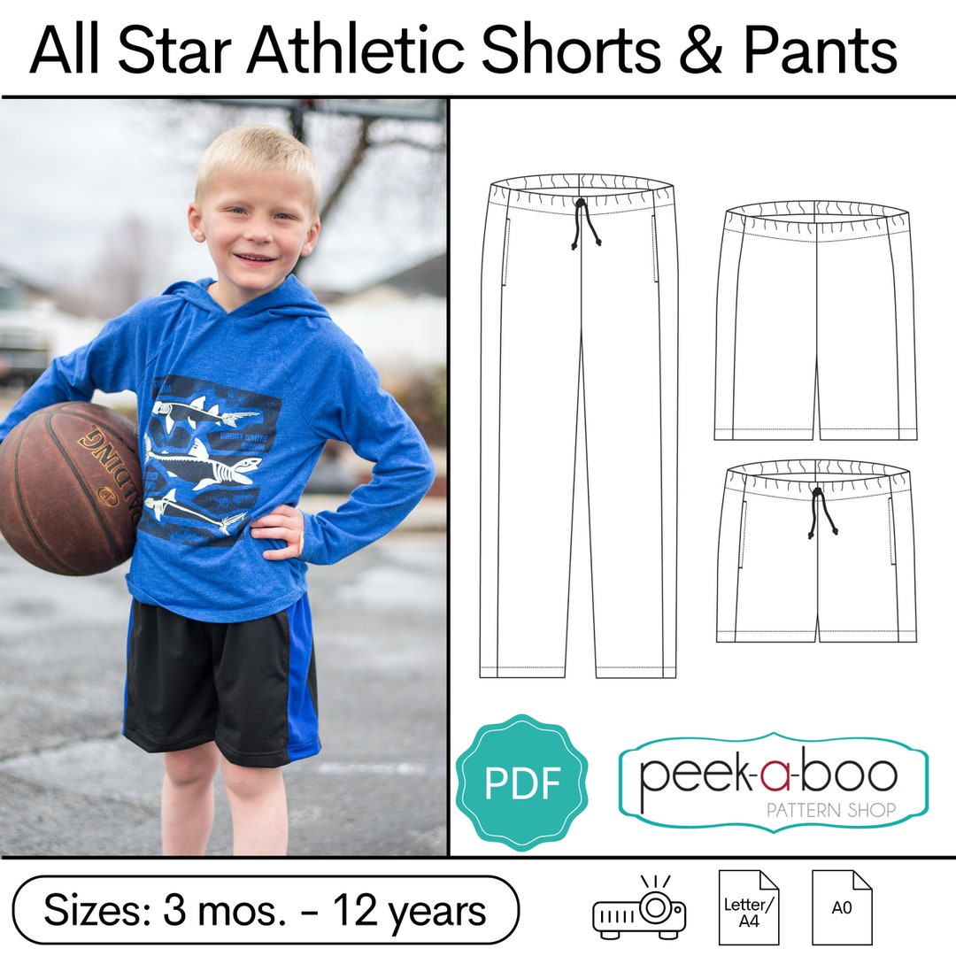 All Star Athletic Shorts & Pants PDF Sewing Pattern - Etsy
