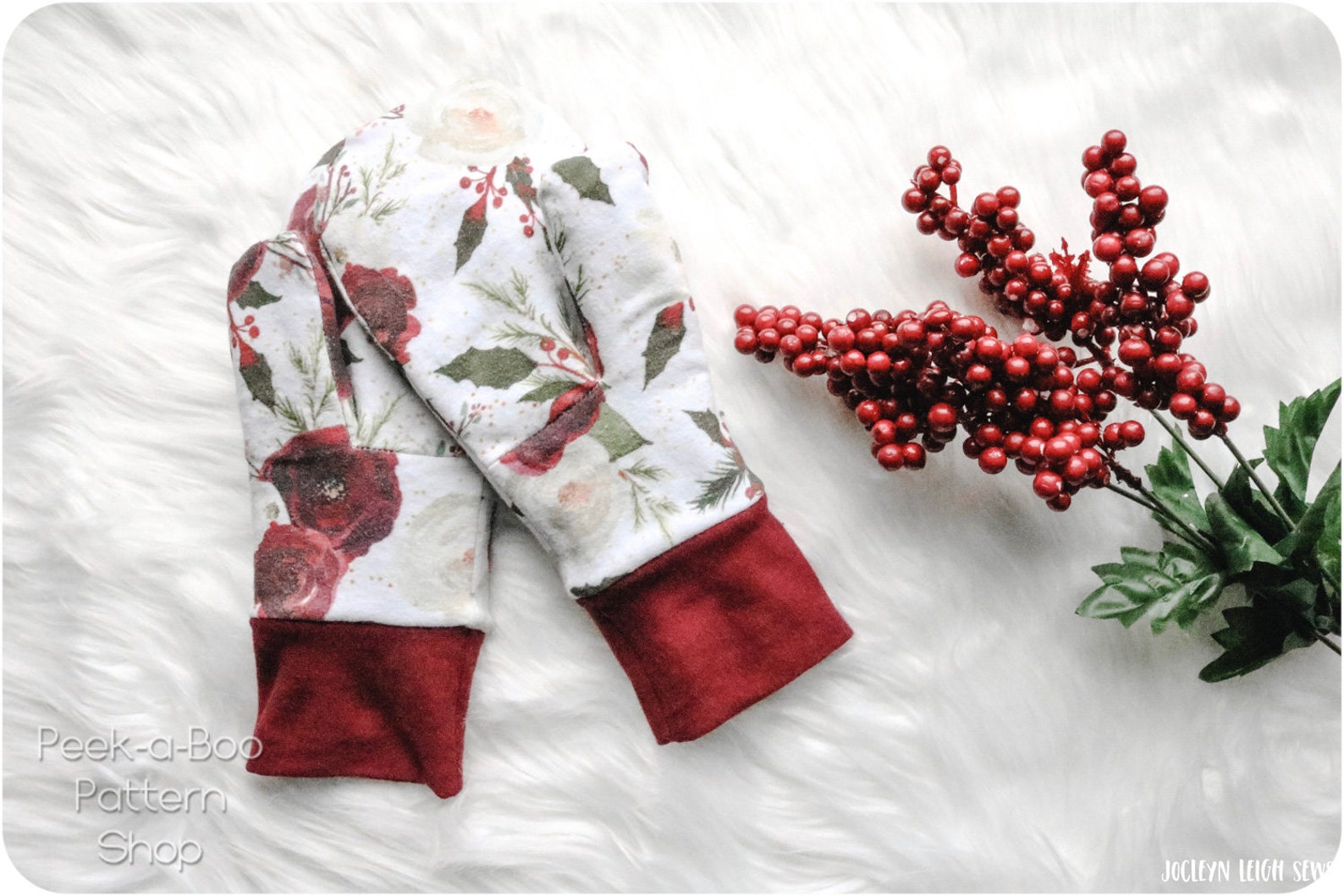 Mistletoe Mittens PDF Sewing Pattern | Etsy