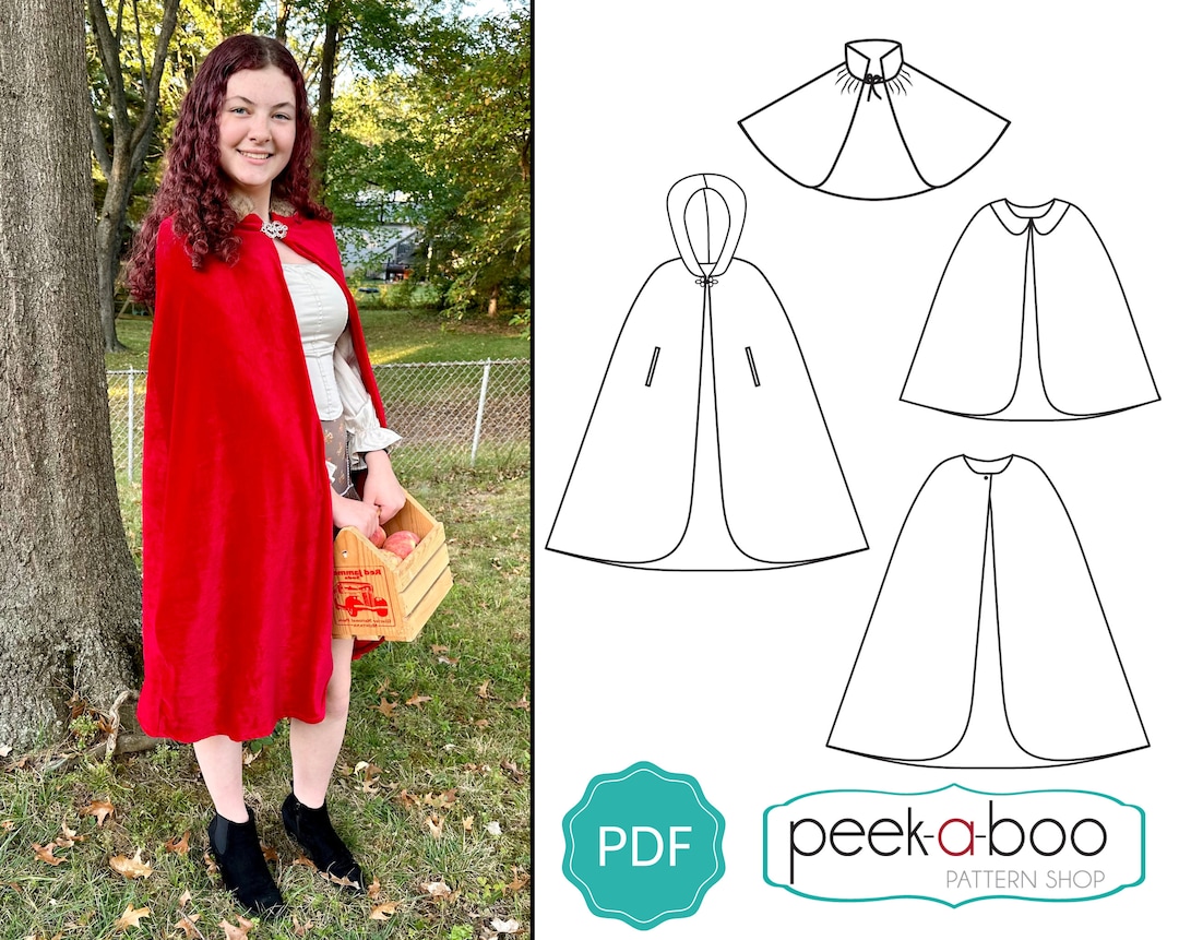 Adventure Cape Sewing Pattern Cloak Sewing Pattern (Instant Download ...