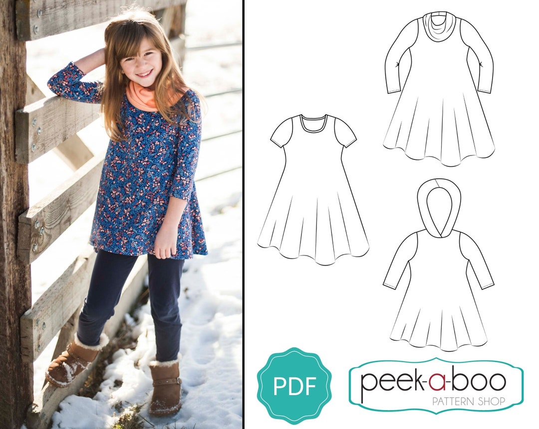 Sophie Swing Dress PDF Sewing Pattern: Girls Swing Dress - Etsy Canada