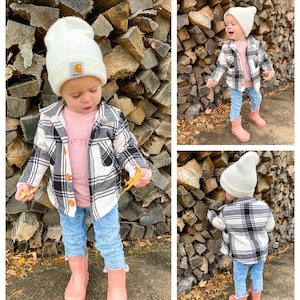 Kid's Shirt Jacket PDF Sewing Pattern | Kid's Shacket Pattern - Etsy