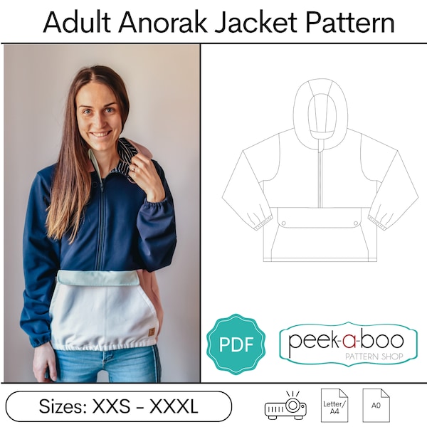 Anorak Sewing Pattern - Etsy