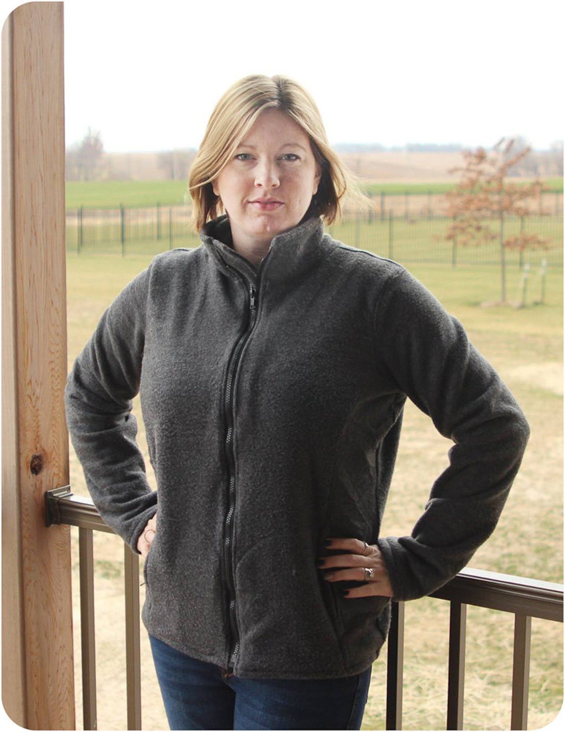 Cascade Fleece Jacket Pattern: Women's Jacket Sewing - Etsy