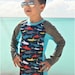Hang Ten Rash Guard: Rash Guard Sewing Pattern, Swim Shirt Sewing ...