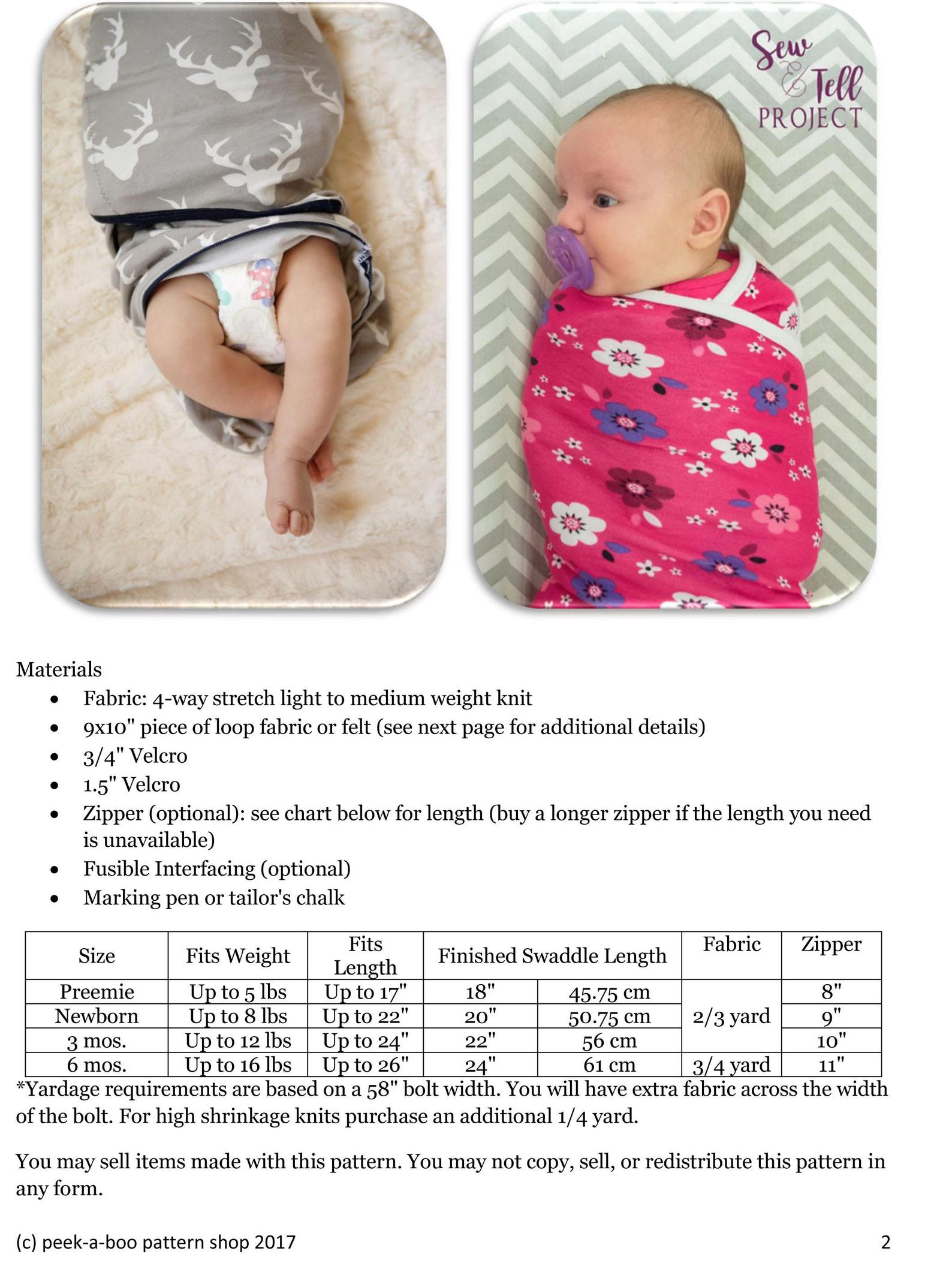 Sleep Tight Swaddle Sewing Pattern - Etsy