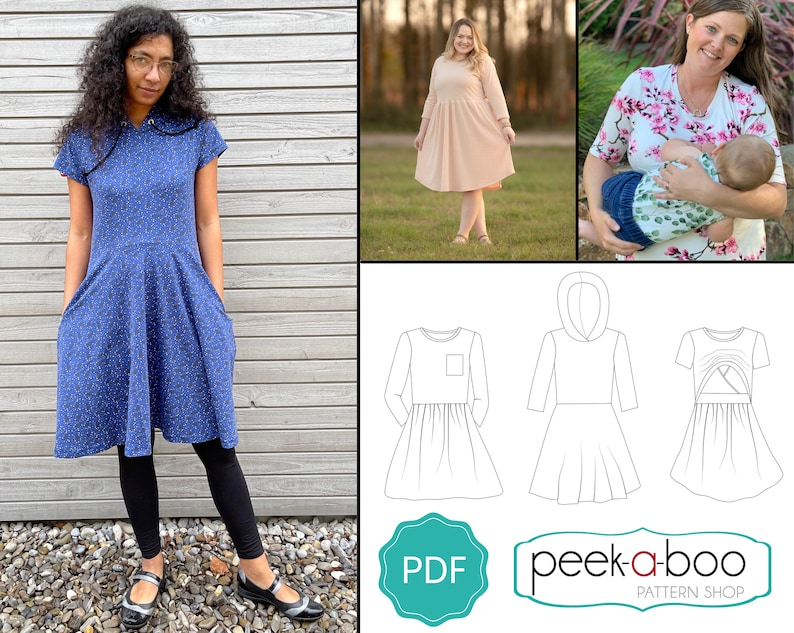 Women's Everyday Dress PDF Sewing Pattern - Etsy