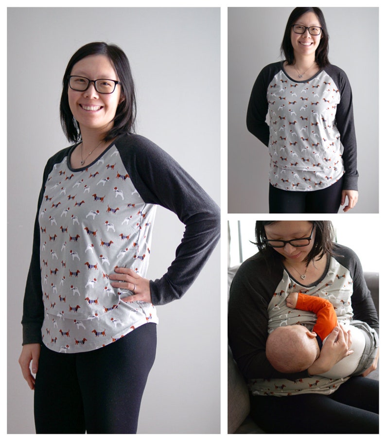 Women's Essential Raglan PDF Sewing Pattern - Etsy