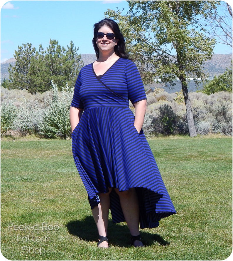 Melbourne Crossover Dress and Top PDF Sewing Pattern: Wrap - Etsy UK