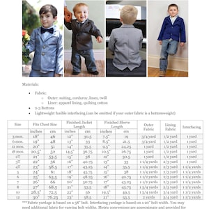 Little Gentleman Suit Jacket: Boys Suit Jacket Pattern, Boys Blazer ...
