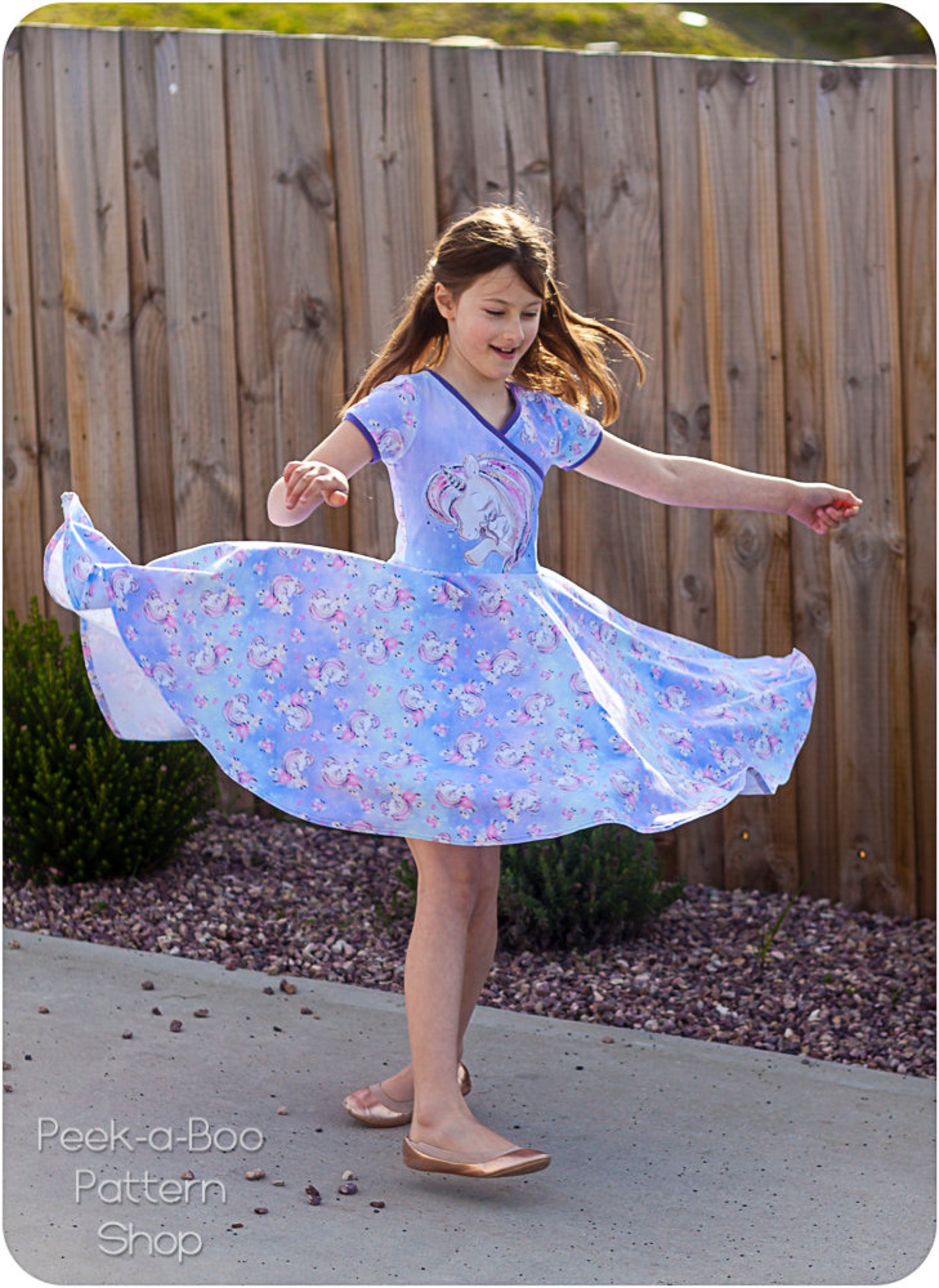 Madeline Crossover Dress and Top PDF Sewing Pattern: Girls | Etsy