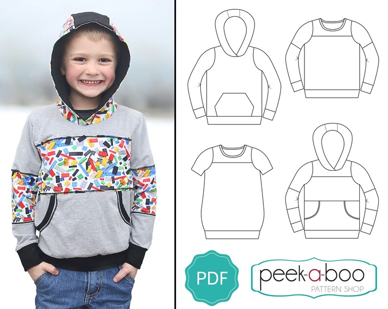 Freestyle Pullover PDF Sewing Pattern/ Kids Pullover Pattern/ | Etsy