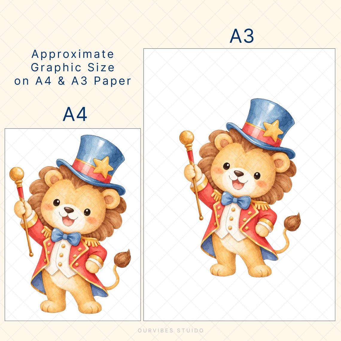 Circus Animals Clipart Watercolor Clipart, Storybook Nursery ...