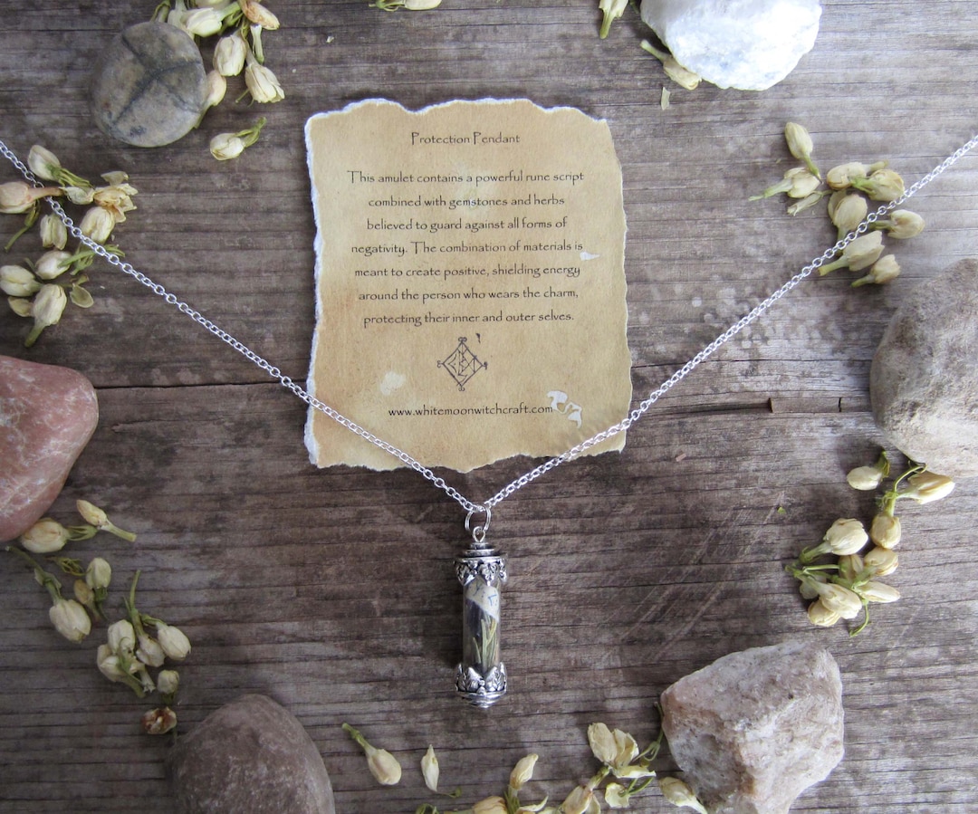 Witchcraft Necklace - Protection Amulet - Wiccan Wicca Witch Gift Pagan ...